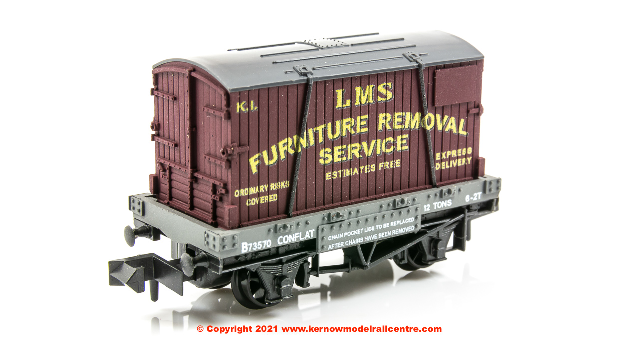 NR21 WSL Peco Conflat with Container - LMS Furniture Removals